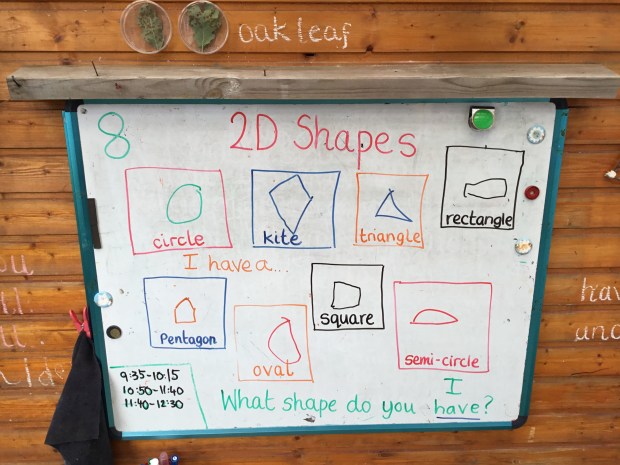 Shapes are everywhere: 5 ways to explore shape outdoors